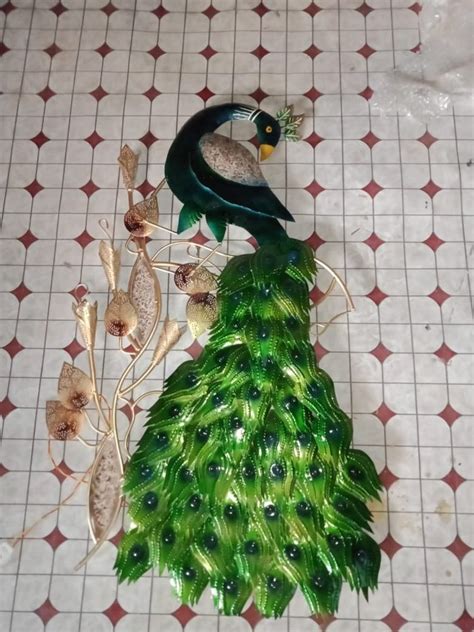 Multicolor Iron Peacock Wall Decor For Home Decoration Size 30 At