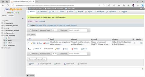 membuat foreign key pada mysql untuk menghubungkan 2 tabel