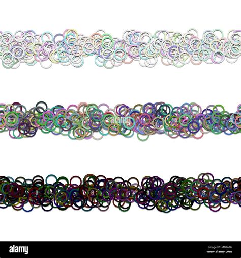 Random Circle Pattern Brochure Separator Line Decoration Set From