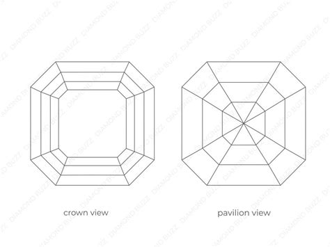 Asscher Cut Diamond Diagram