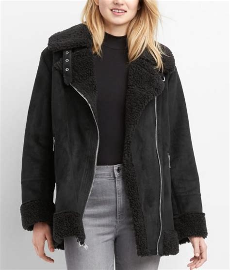 Upload Season 2 Nora Antony Shearling Jacket Leather Jacketz