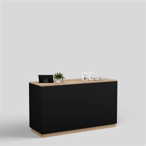 Shop Counter Java Anthracite And Wood
