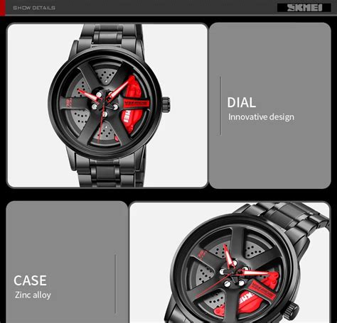SKMEI 1787 Rotation Wheel Stainless Steel Watch For Men - Arekta Gadget ...