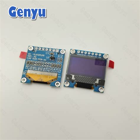 7 pins spi interface 0 96 inch 12864 oled module with board genyu
