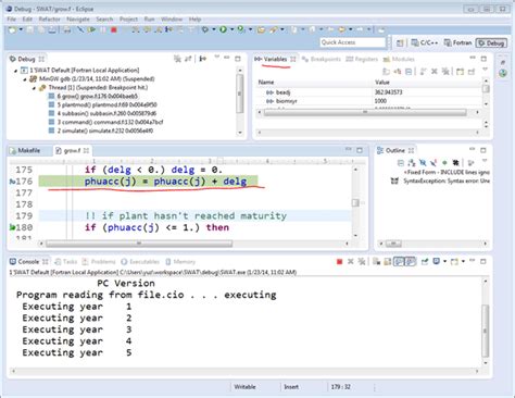 debug swat in eclipse utilize makefile swat output viewer