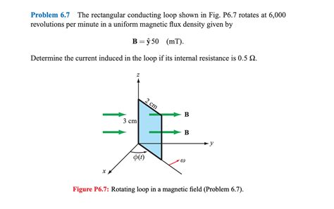 solved problem 6 7 the rectangular conducting loop shown in