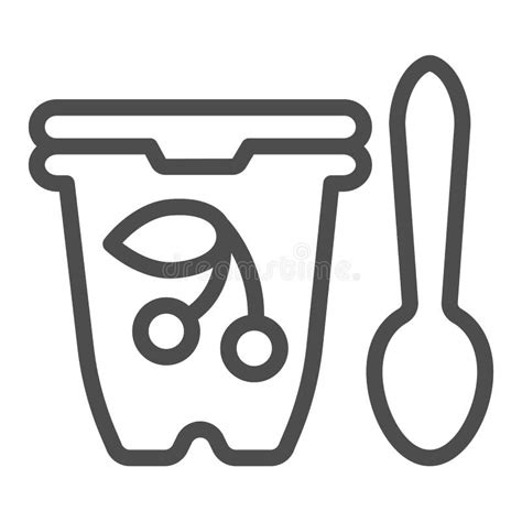 Yogurt Outline Stock Illustration Illustration Of Vector 16468336