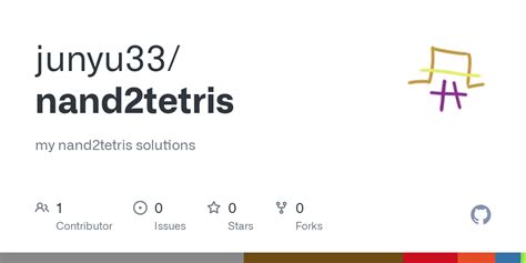 GitHub Junyu33 Nand2tetris My Nand2tetris Solutions