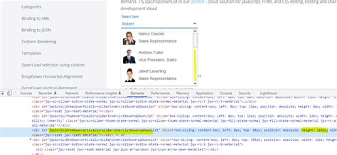 unable to scroll jqx widget dropdown in cypress · issue 22917