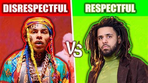 Disrespectful Rappers Vs Respectful Rappers Youtube