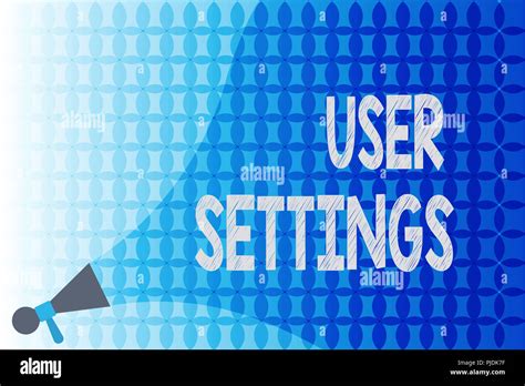 Word Writing Text User Settings Business Concept For Configuration Of