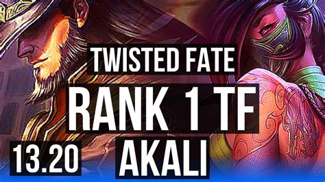 Twisted Fate Vs Akali Mid Rank 1 Tf 6112 Rank 19 Kr