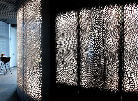 Big Data Becomes Architecture In This Cnc Milled Screen Wall For Ibm