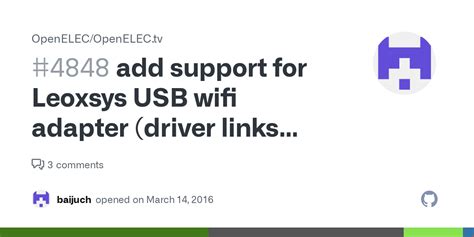 Add Support For Leoxsys Usb Wifi Adapter Driver Links Included