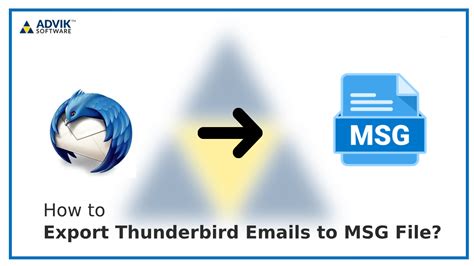How To Export Thunderbird Emails To MSG Files