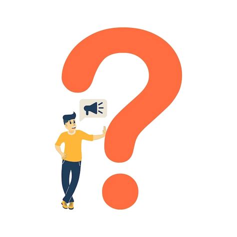 Neugierige Und Neugierige Person Stellt Eine Frage Was Zu Tun Ist Faq