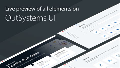 OutSystems UI Style Guide Preview Overview O11 OutSystems