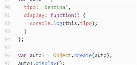 object create creare oggetto javascript da prototipo