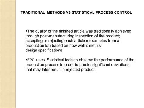 Statistical Process Control PPTX
