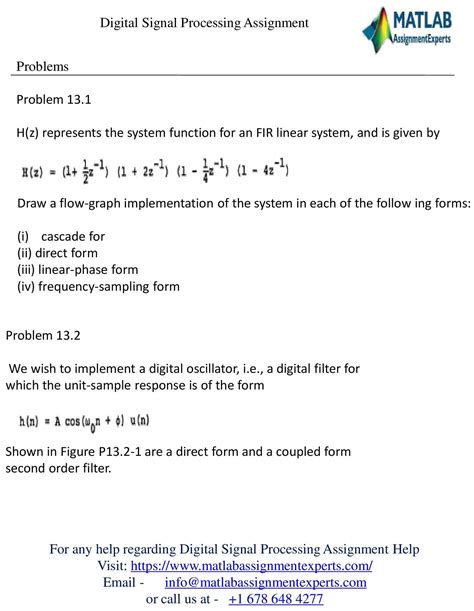 Digital Signal Processing Assignment Help On Behance