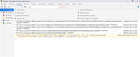 Login Possible Security Risk With Dom Warning · Issue 3650 · Marmelabreact Admin · Github