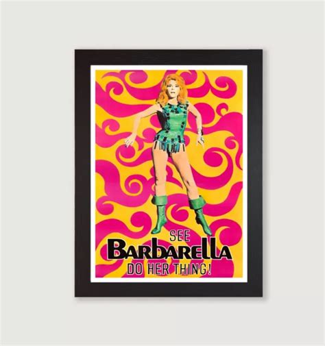 Jane Fonda Barbarella D Psychedelic Framed Movie Poster Cult Classic £3