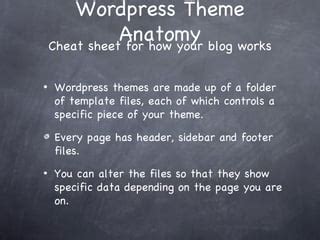 Wordpress Template Hierarchy PPT