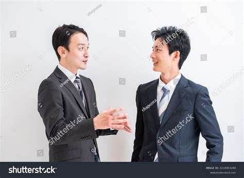 Two Japanese Men Suits Stock Photo 2218903289 Shutterstock