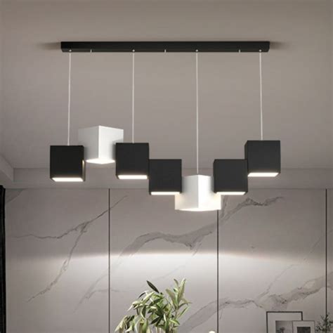 7 Lights String Pendulum Light For Kitchen Island Adapted For Led Light Fixture With Midnight