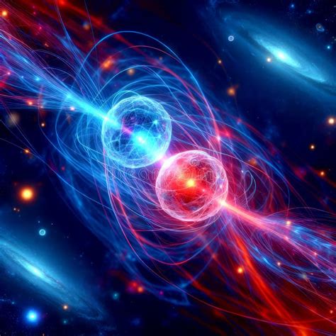 Quantum Entanglement Concept Stock Illustration Illustration Of