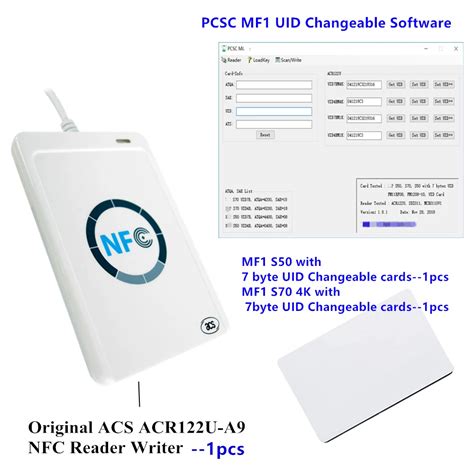 acs original acr122u a9 nfc reader writer programmable mfs50 1k 4 byte