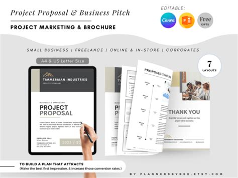 5 Minimal Page Simple Proposal Template Designs And Graphics