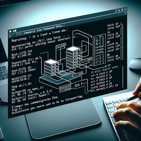 Configure Linux Server Static IP Command Line Tutorial AI Art
