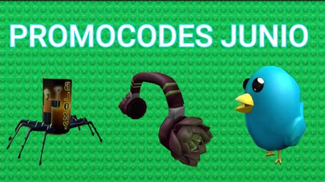 Promocodes Roblox Junio 2020 YouTube