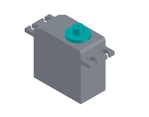 Servo Motor 3d Model Cadbull