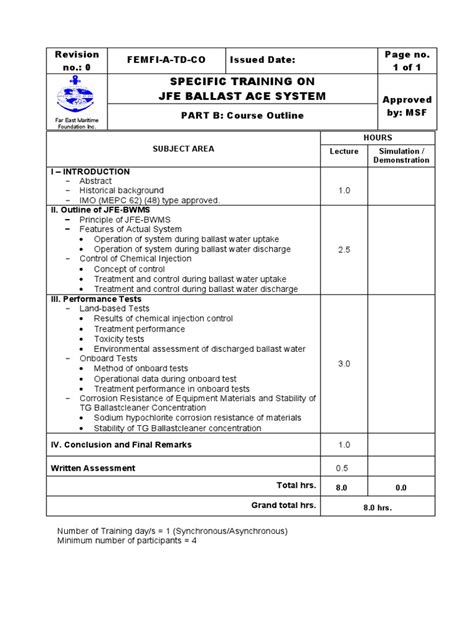 Specific Training On Jfe Ballast Ace System Pdf