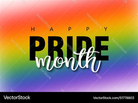 Lgbtq Happy Pride Month Royalty Free Vector Image