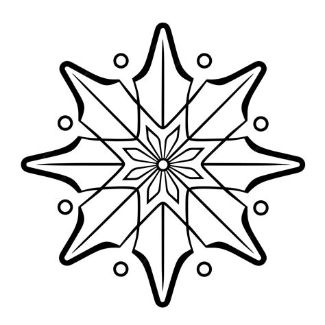 Premium Vector Elegant Outline Vector Of A Snowflake Symbol Premium Vector Elegant Outline Vector Of A Snowflake Symbol