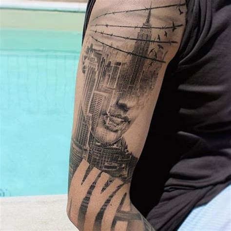 16 Sexy Double Exposure Tattoos Thatll Make You Rethink Ink Yourtango