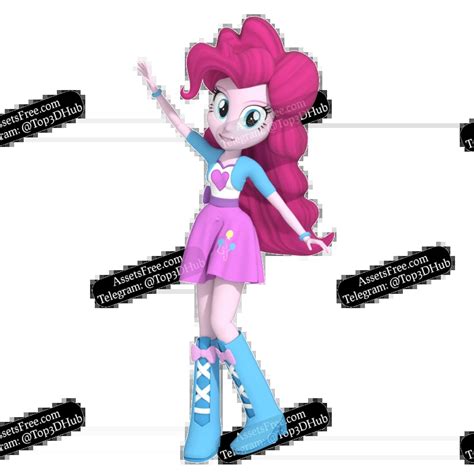 Pinkie Pie Mlp Equestria Girls 3d Print Model Free High Quality