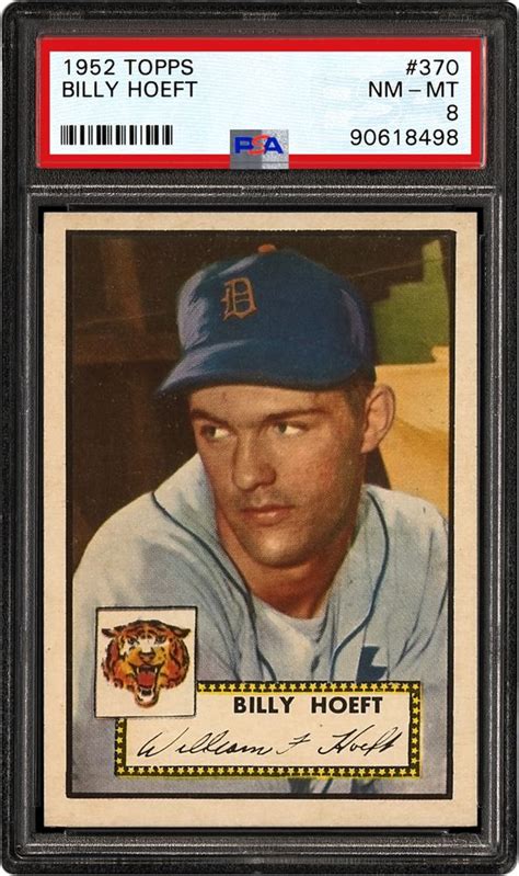 1952 Topps Billy Hoeft Psa Cardfacts®