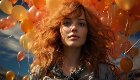 Premium Ai Image Young Woman Smiling Looking At Camera Holding A