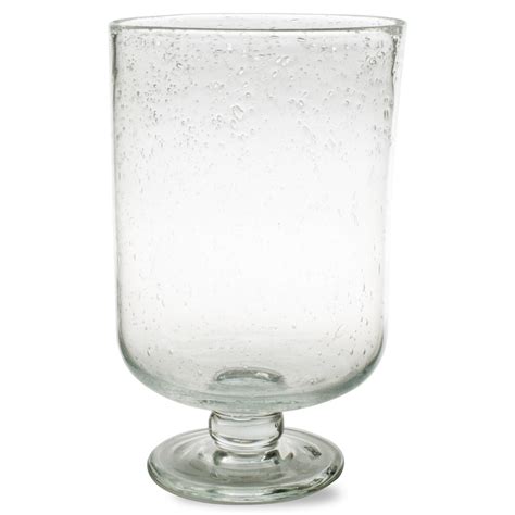 Clear Bubble Glass Hurricane Candle Holder Medium 600l X 600w X 95h