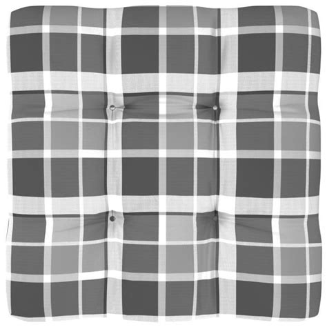 Fangming Coussin de canapé palette Motif à carreaux gris x x cm Cdiscount Jardin