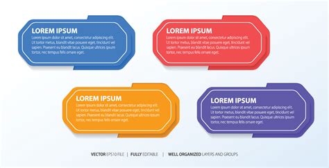 Four Numbered Rectangular Frames Placed In Horizontal Row Concept Of 4 Stages Of Marketing