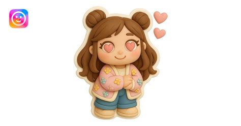 3d Chibi Fondant Cake Art Style High Quality Rendering With Smooth
