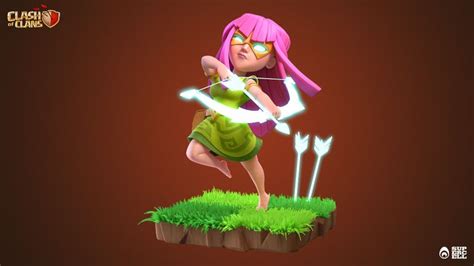 Clash Of Clans Super Archer Ocellus Services Clash Of Clans Archer Characters Archer