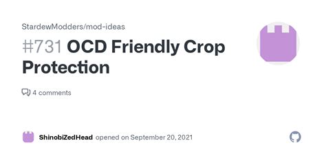OCD Friendly Crop Protection Issue 731 StardewModders Mod Ideas