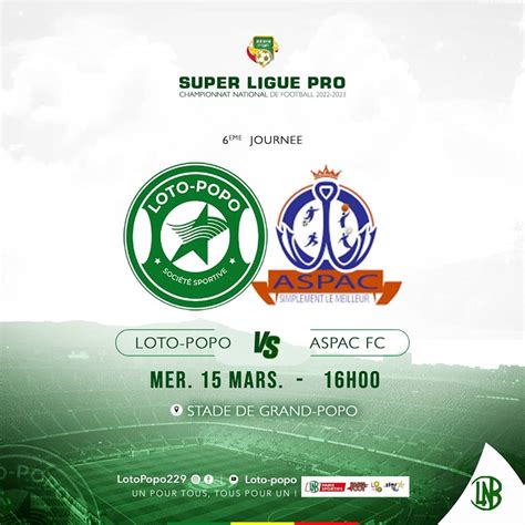Super Ligue Pro 6è Loto Popo Loto Popo Football Club Facebook