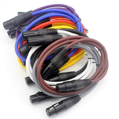 Balanced Mic Cables Loonggate Xlr 3 Pin Male Female Microphone Shielded